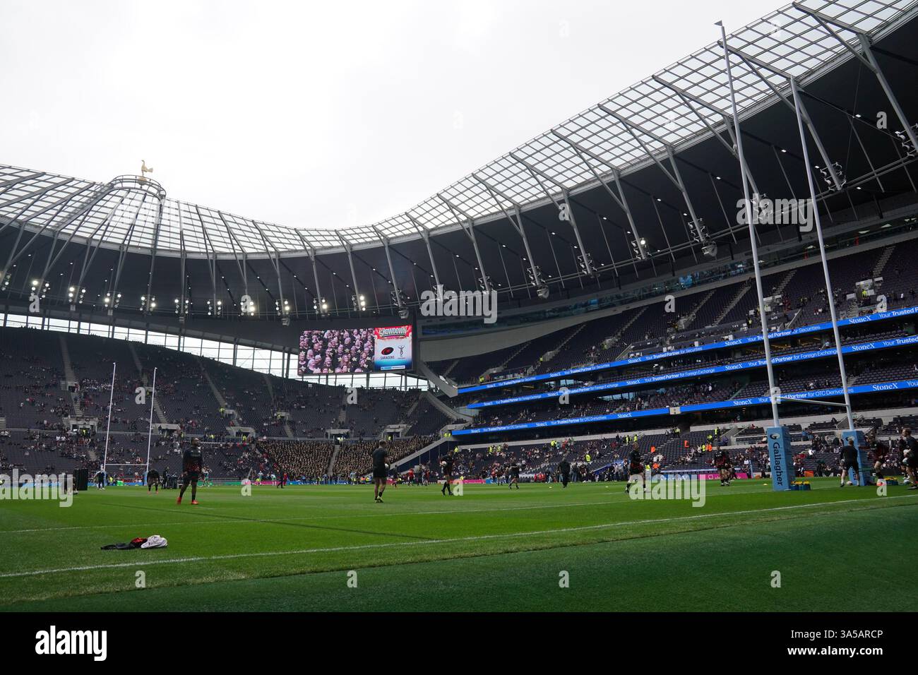 A general view ahead of the Gallagher Premiership Rugby match at the ...