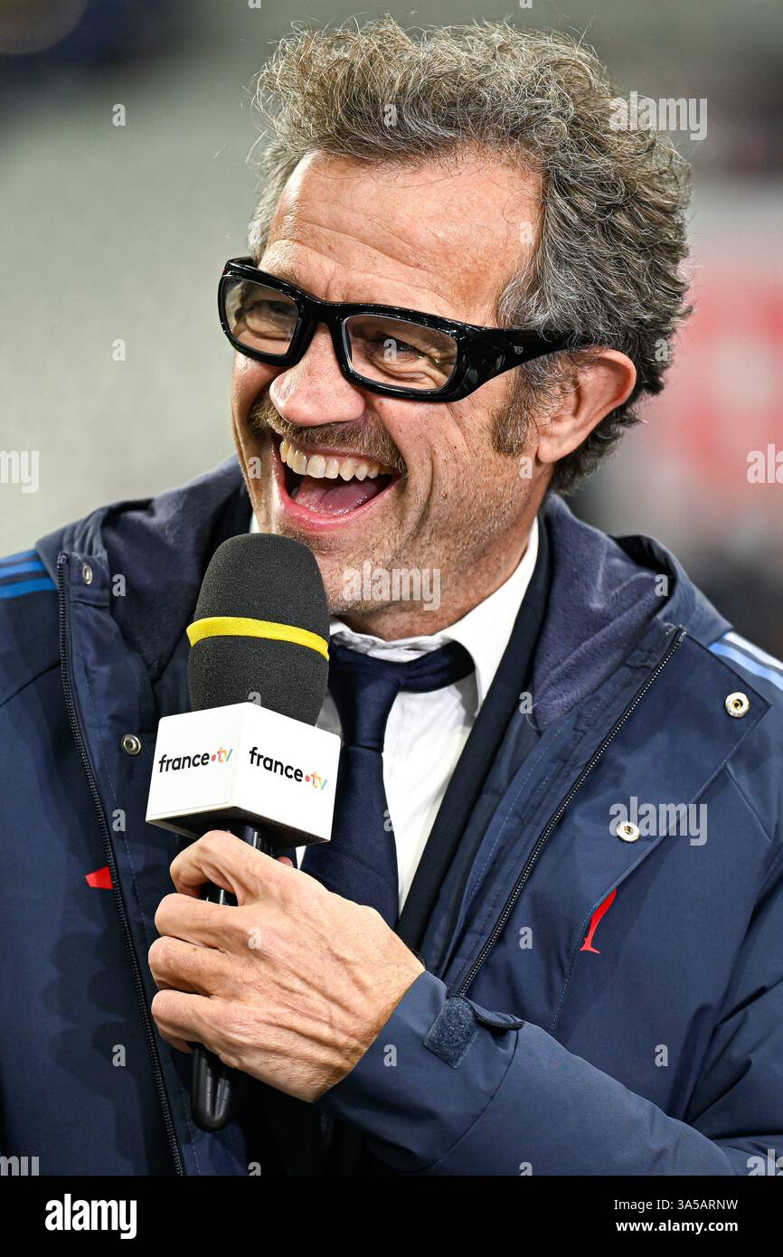 Paris, France. 15th Mar, 2025. Fabien Galthie during the 6 or Six ...