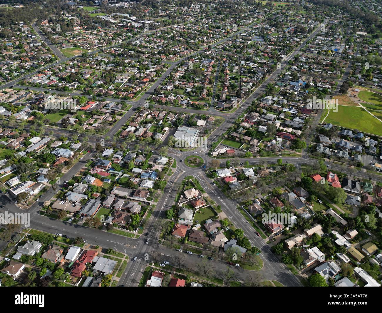 Bendigo City landscape Central Victoria, Australia Stock Photo - Alamy
