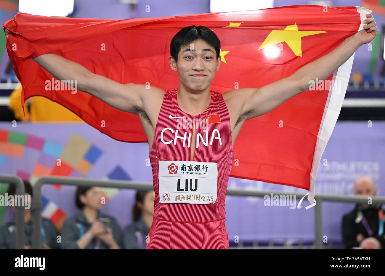 Nanjing, China's Jiangsu Province. 22nd Mar, 2025. Third placed Liu ...