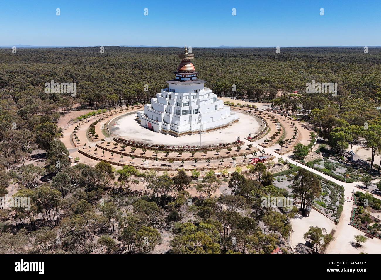 aerial view of The Great Stupa of Universal Compassion is a Buddhist ...