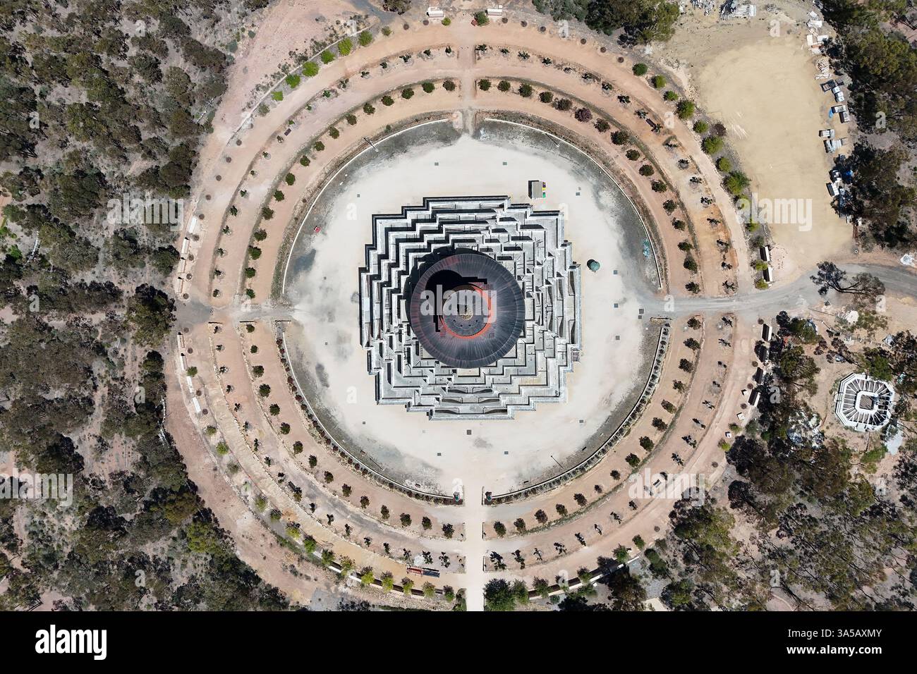 aerial view of The Great Stupa of Universal Compassion is a Buddhist ...