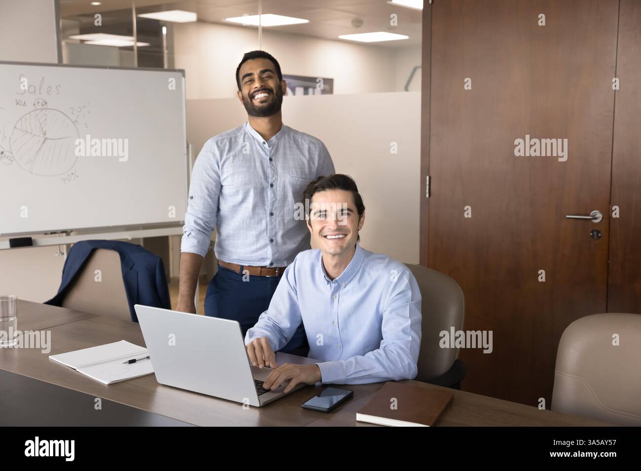 Portrait two competent multiethnic hi-res stock photography and images ...