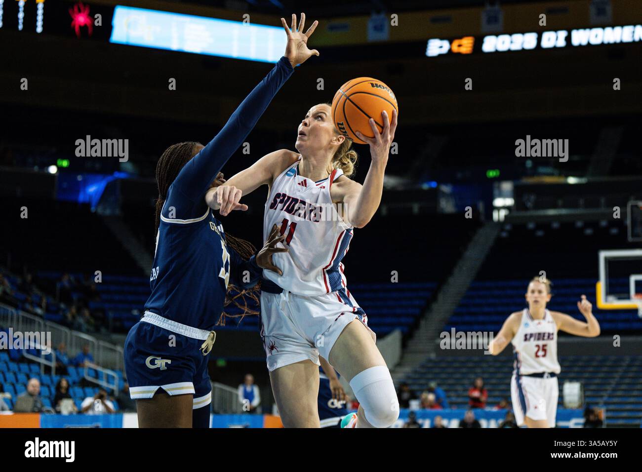 Westwood, United States. 21st Mar, 2025. Richmond Spiders forward Anna ...