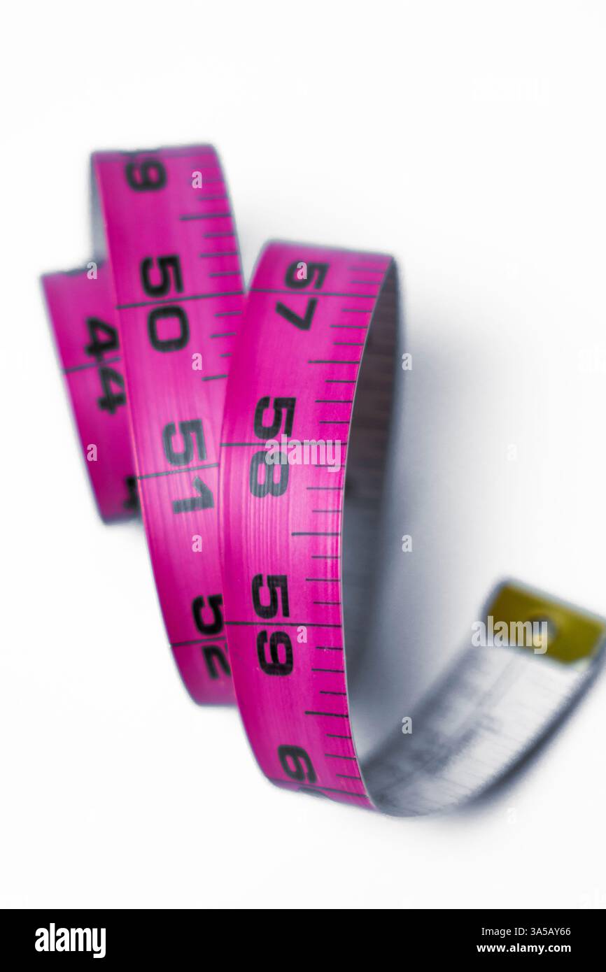 Measuring tape tool flat Cut Out Stock Images & Pictures - Alamy