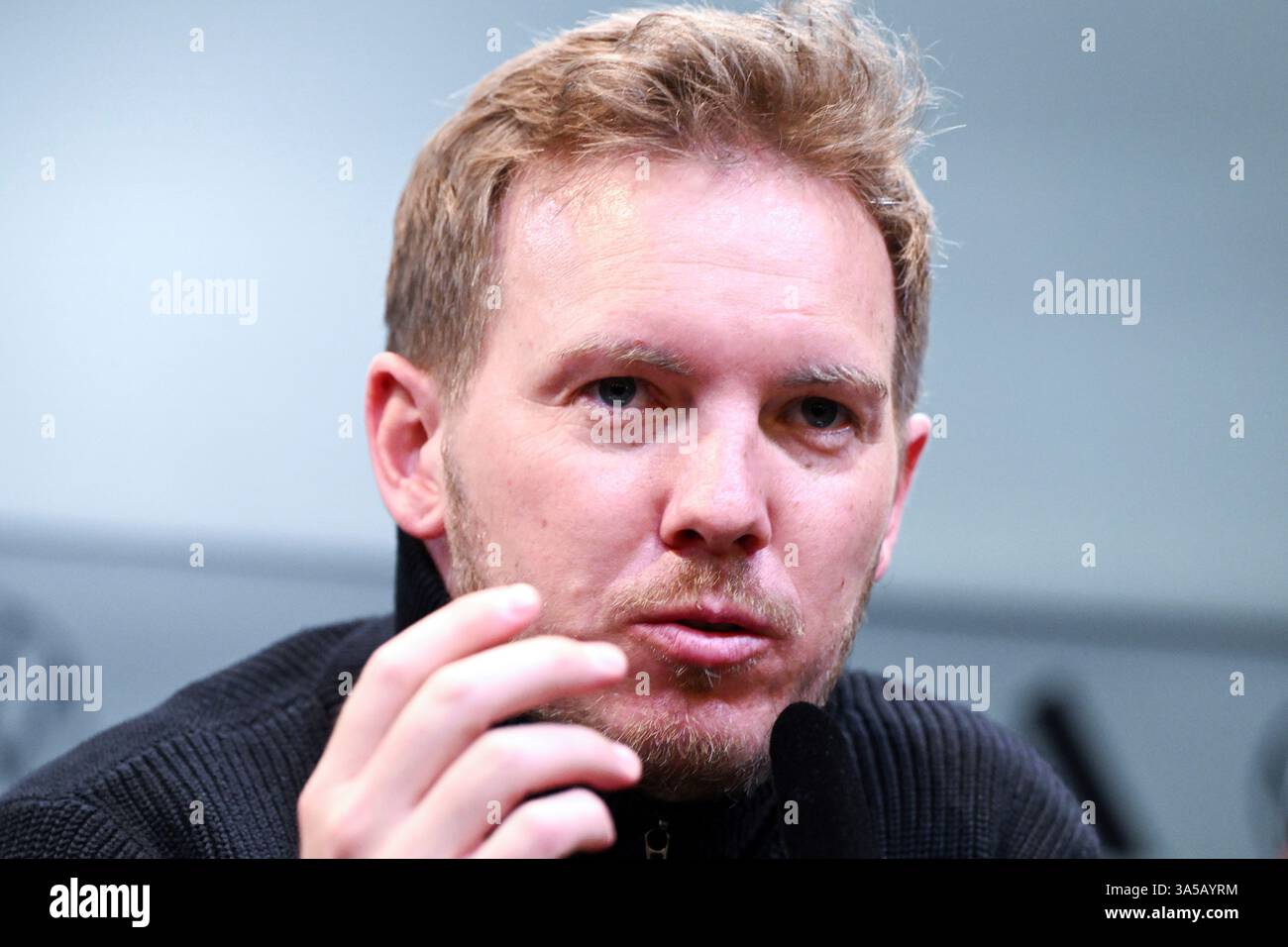 German national coach Julian Nagelsmann gives a press conference ahead ...