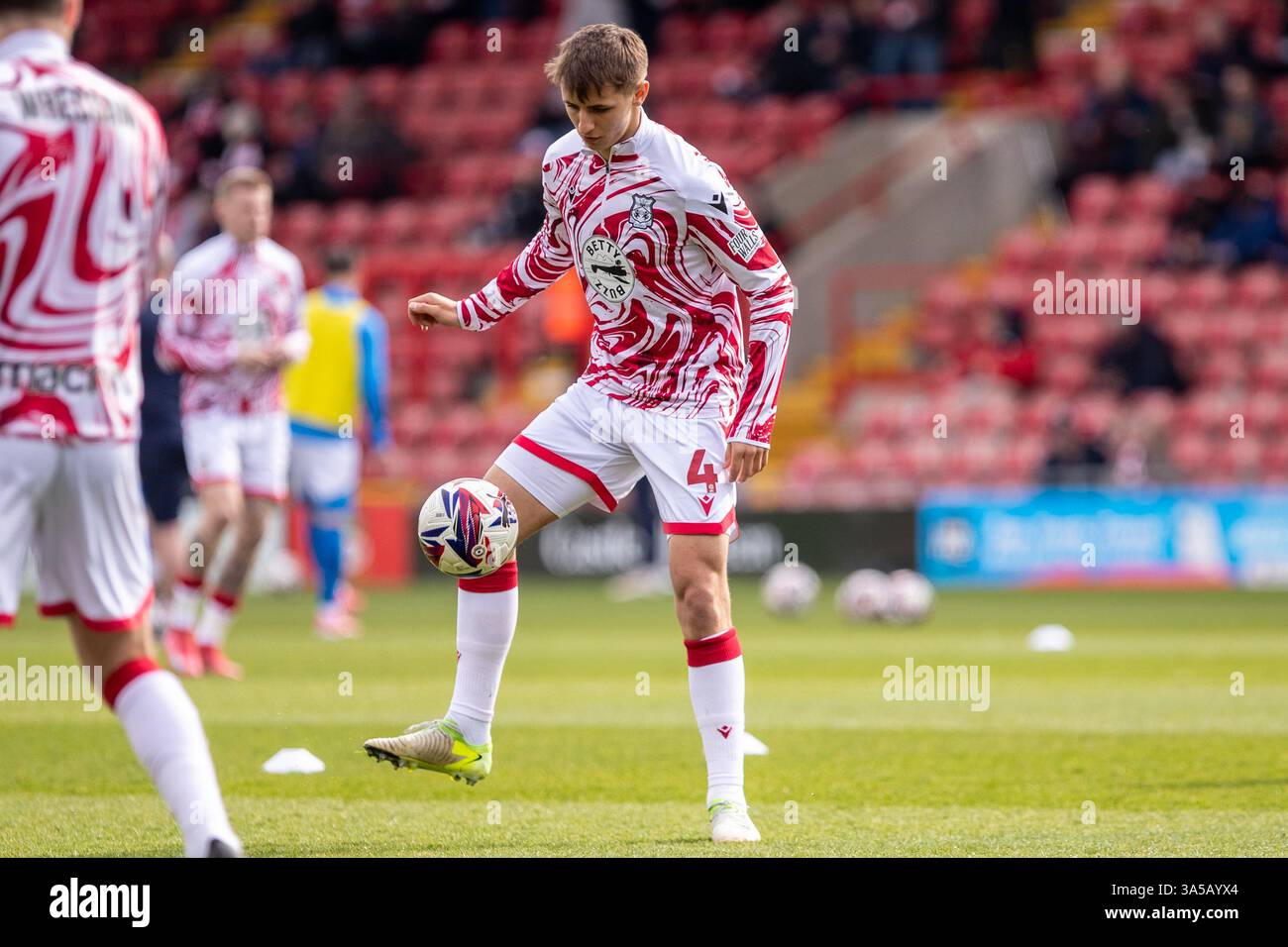 Wrexham's Max Cleworth during the Sky Bet League 1 match Wrexham vs ...