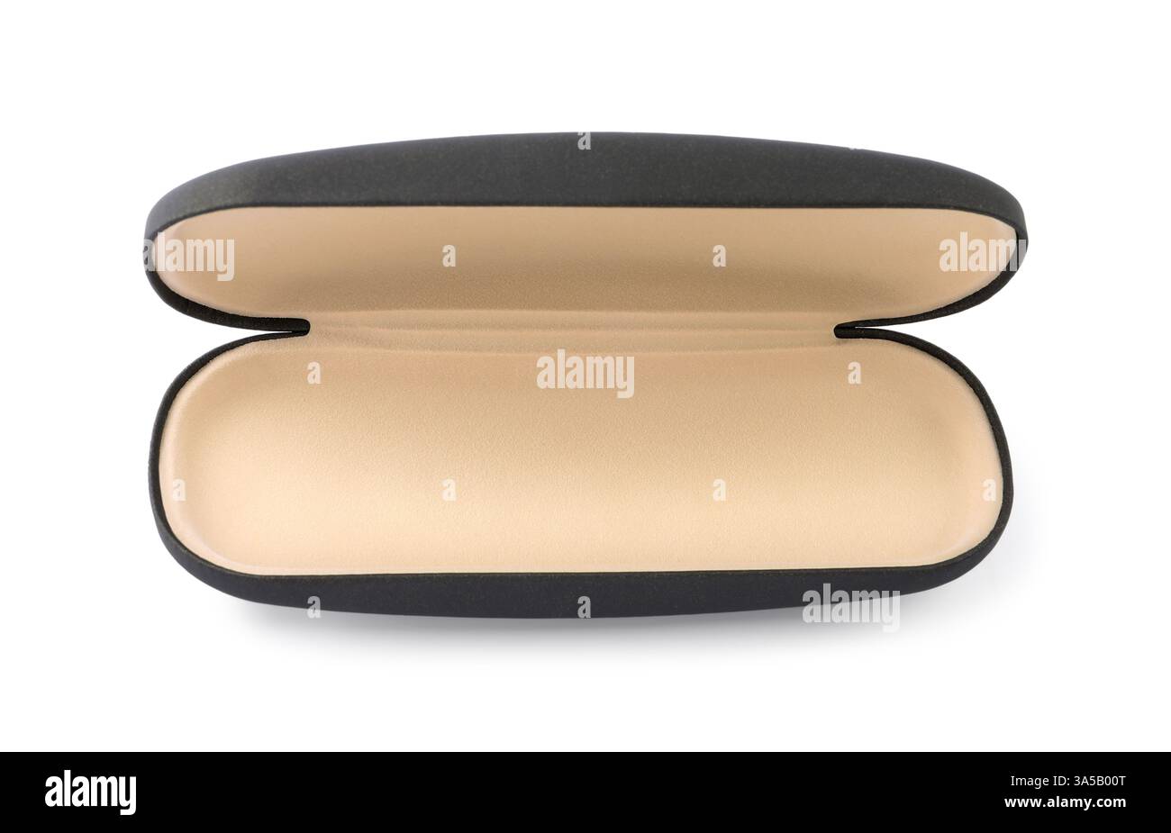 One open glasses case on isolated white Stock Photo - Alamy