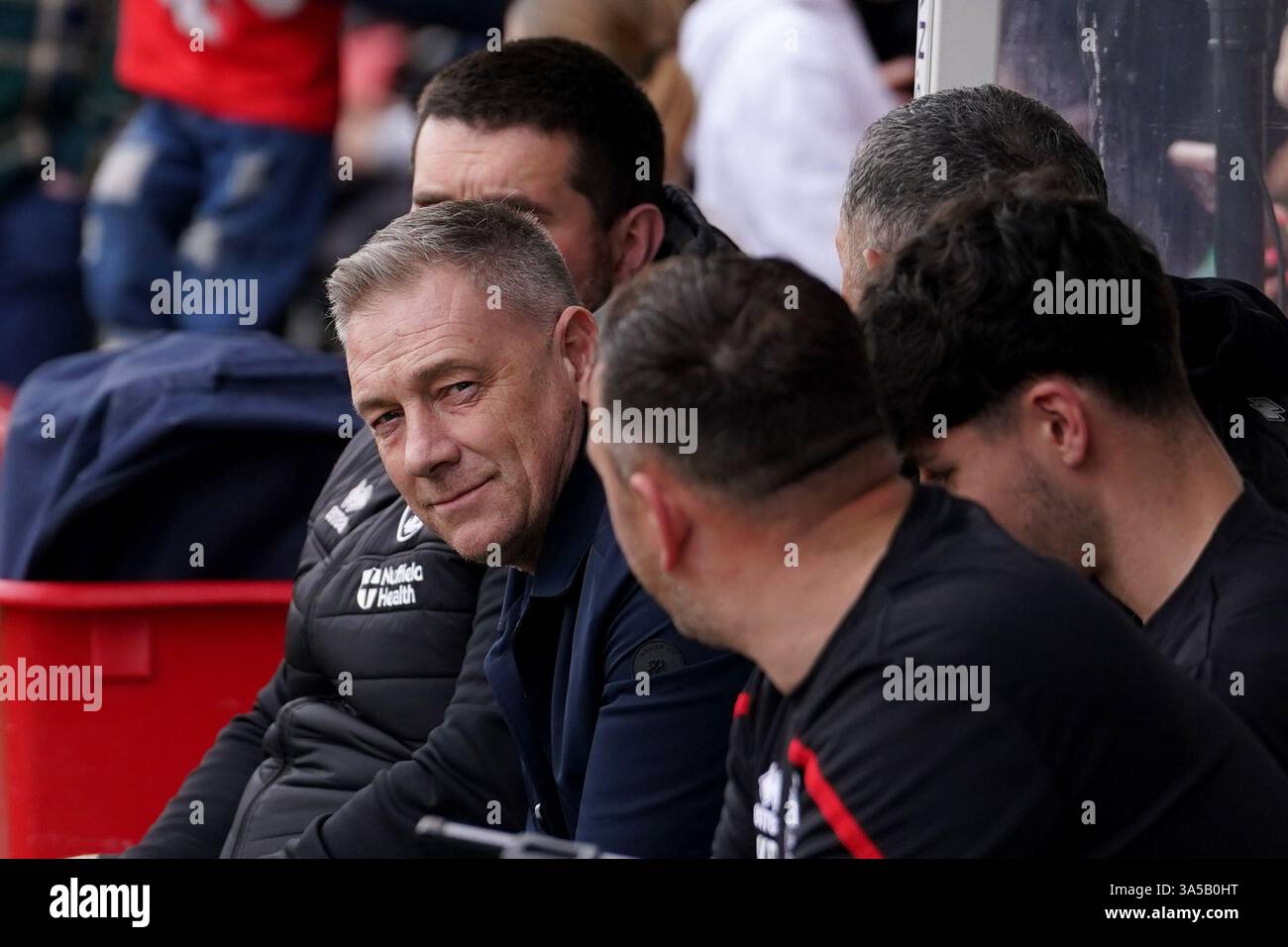 Crawley Town manager Scott Lindsey during the Sky Bet League One match ...