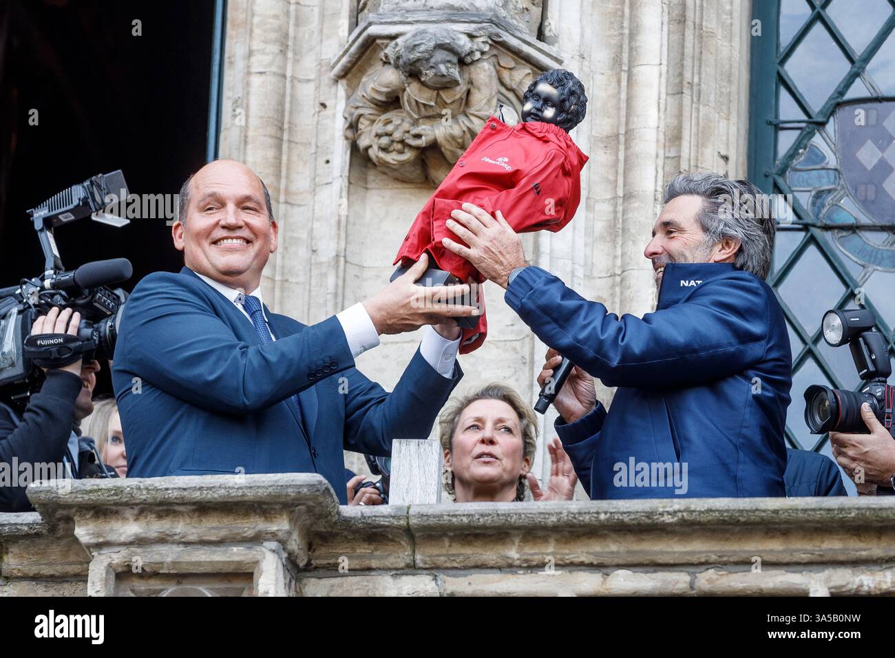 Brussels, Belgium. 22nd Mar, 2025. Bruxelles-Brussel mayor Philippe ...