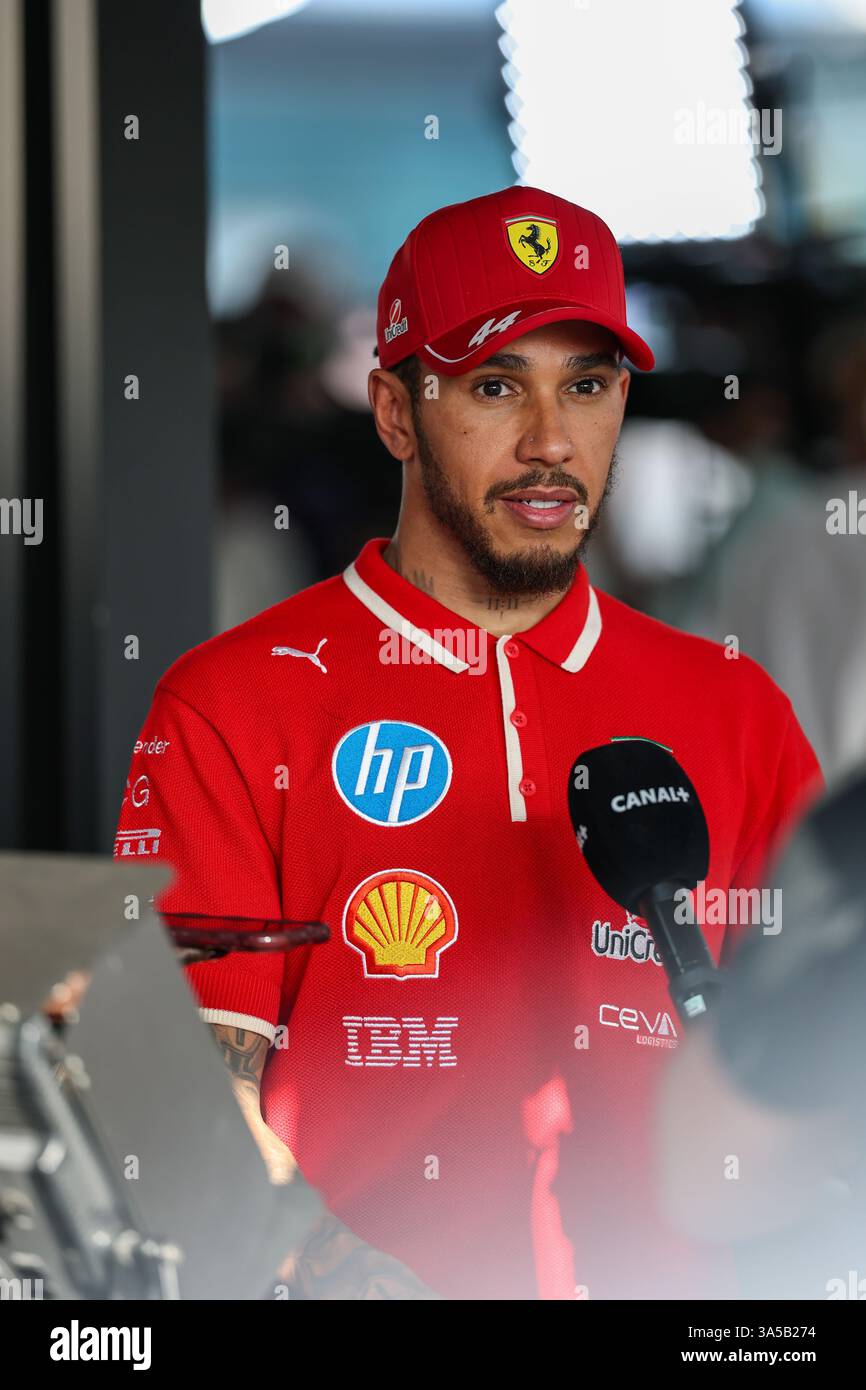 China, China. 22nd Mar, 2025. Lewis Hamilton (GBR) - Scuderia Ferrari ...