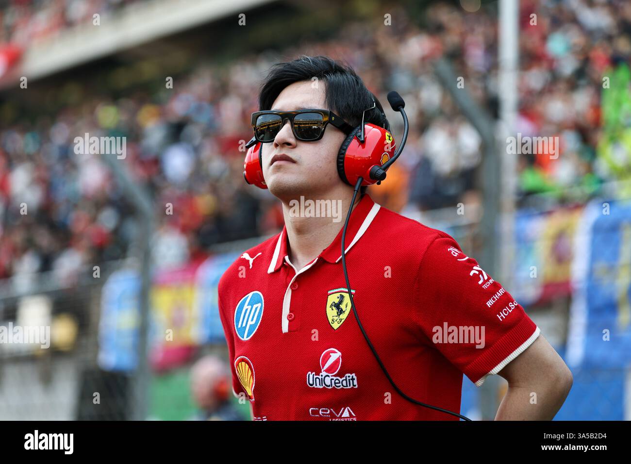 China, China. 22nd Mar, 2025. Zhou Guanyu (CHN) - Ferrari reserve ...
