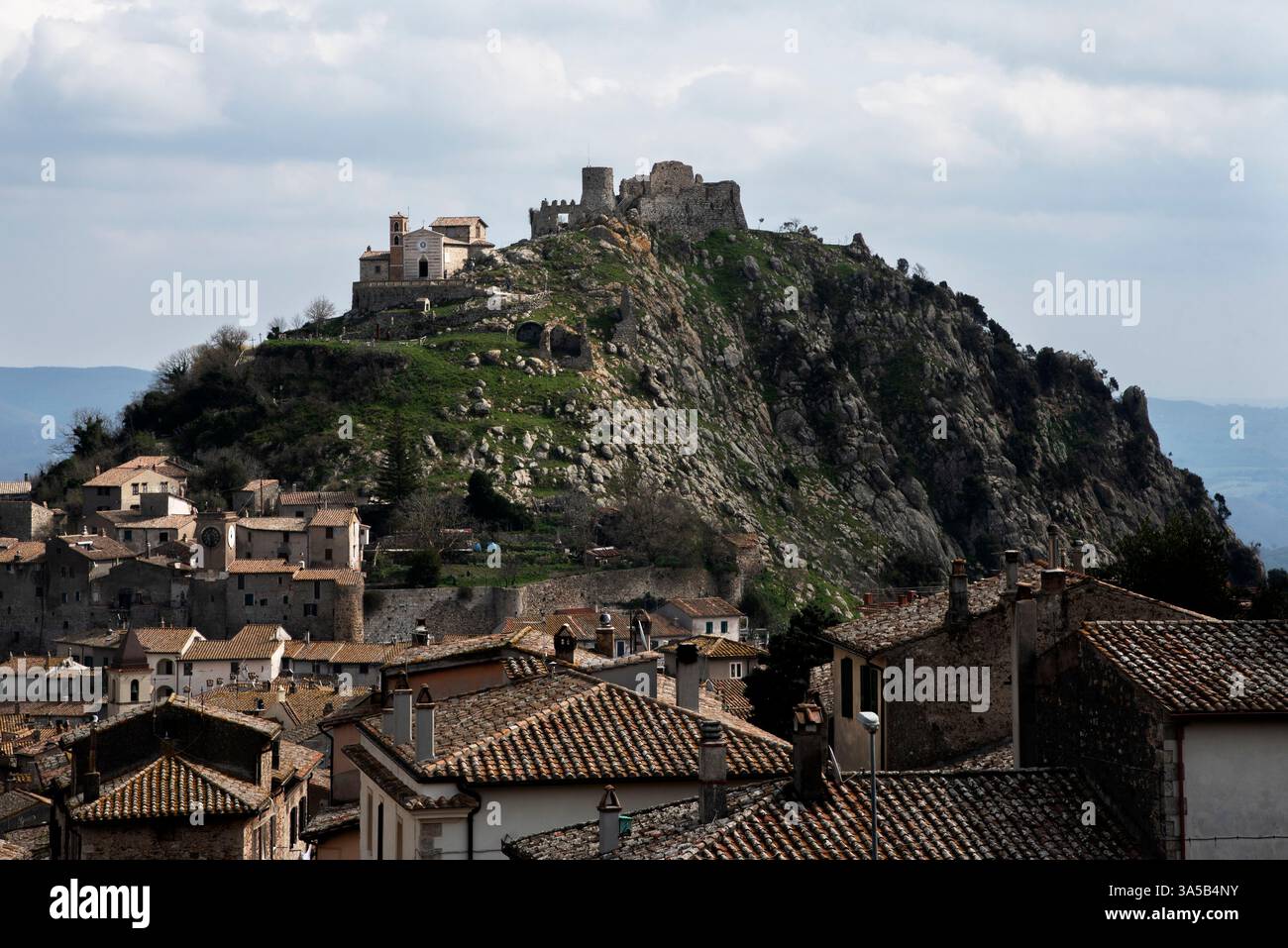 Tolfa, Italy. 09th March 2025. In the Photo Landscape of the Stronghold ...