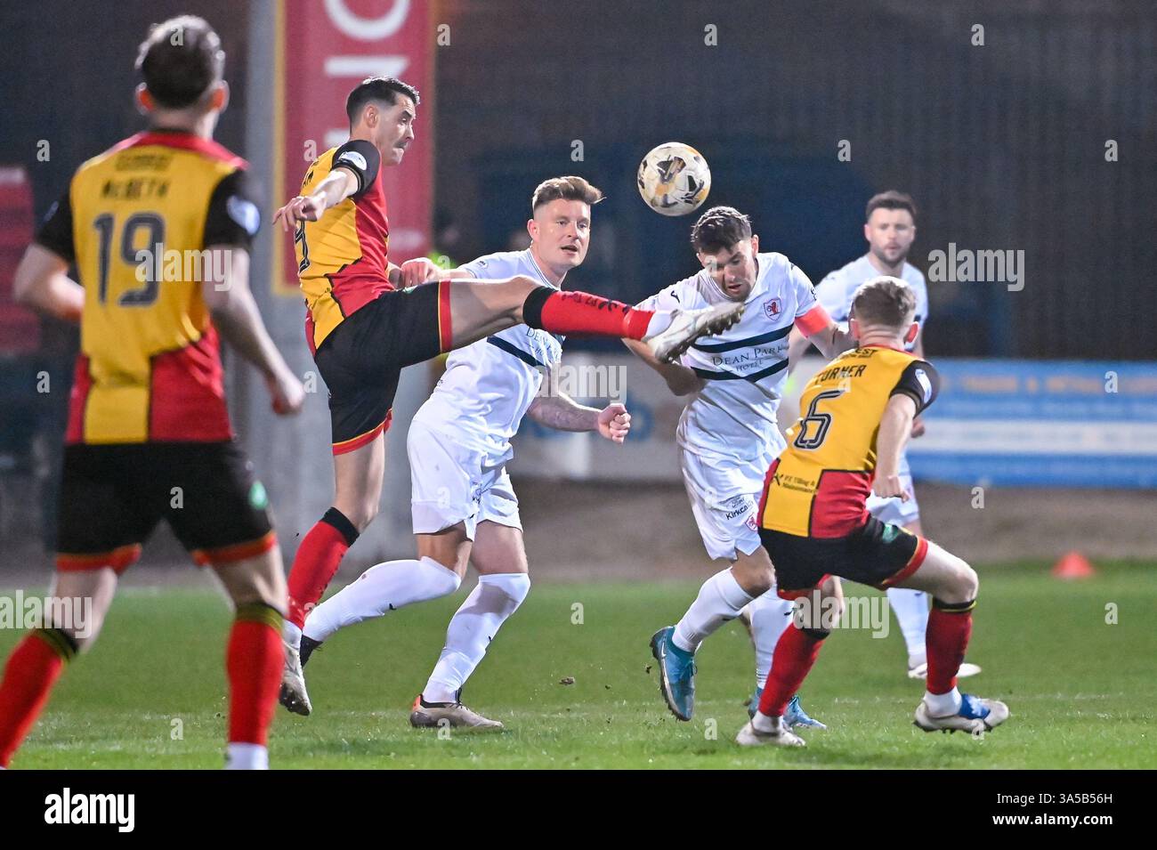 Glasgow, Scotland, UK. 21st March, 2025. Partick Thistle captain and ...