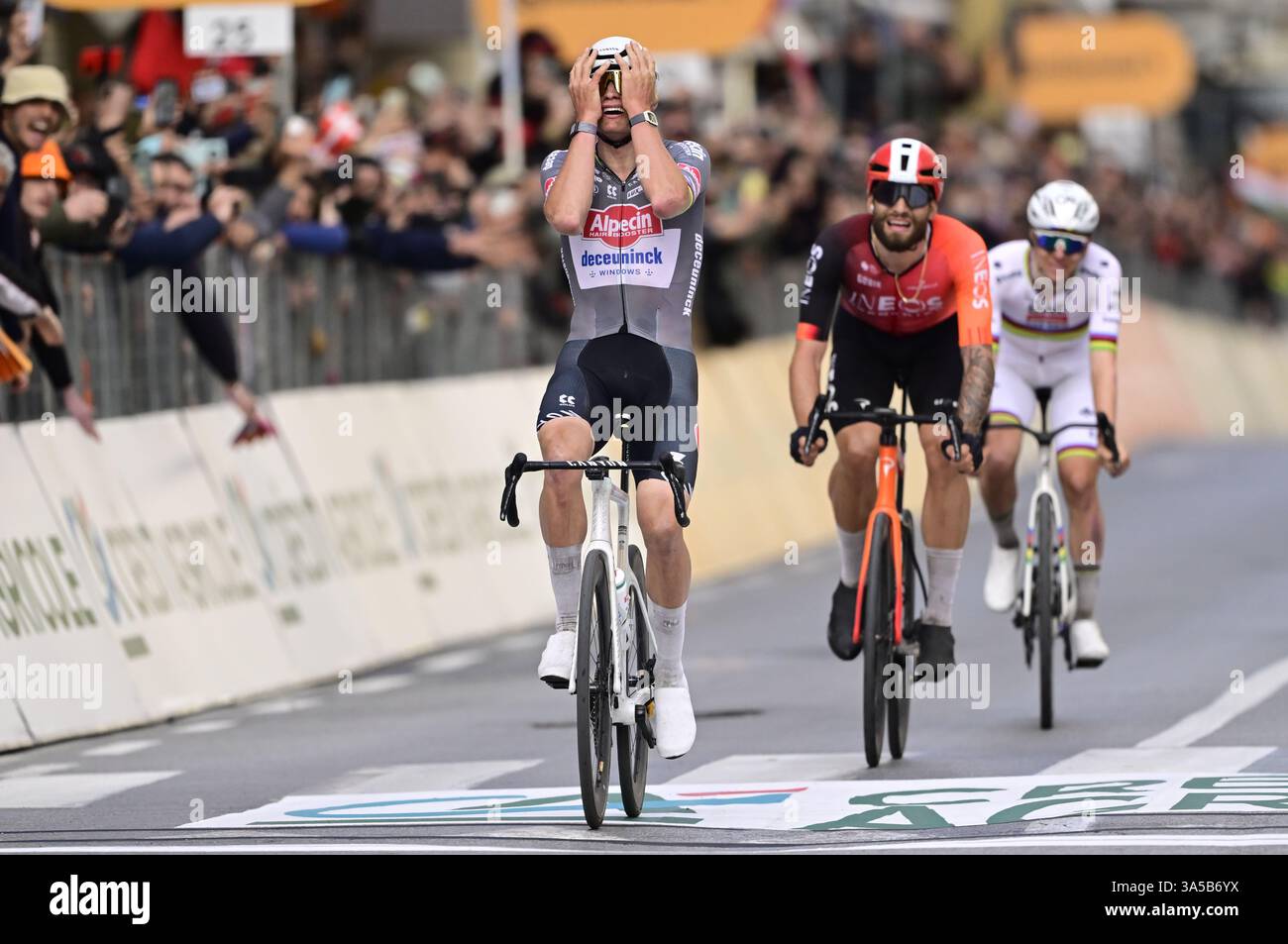 Sanremo, Italy. 22nd Mar, 2025. Dutch Mathieu van der Poel of Alpecin ...