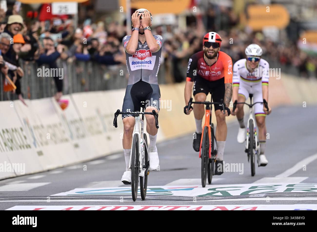 Sanremo, Italy. 22nd Mar, 2025. Dutch Mathieu van der Poel of Alpecin ...