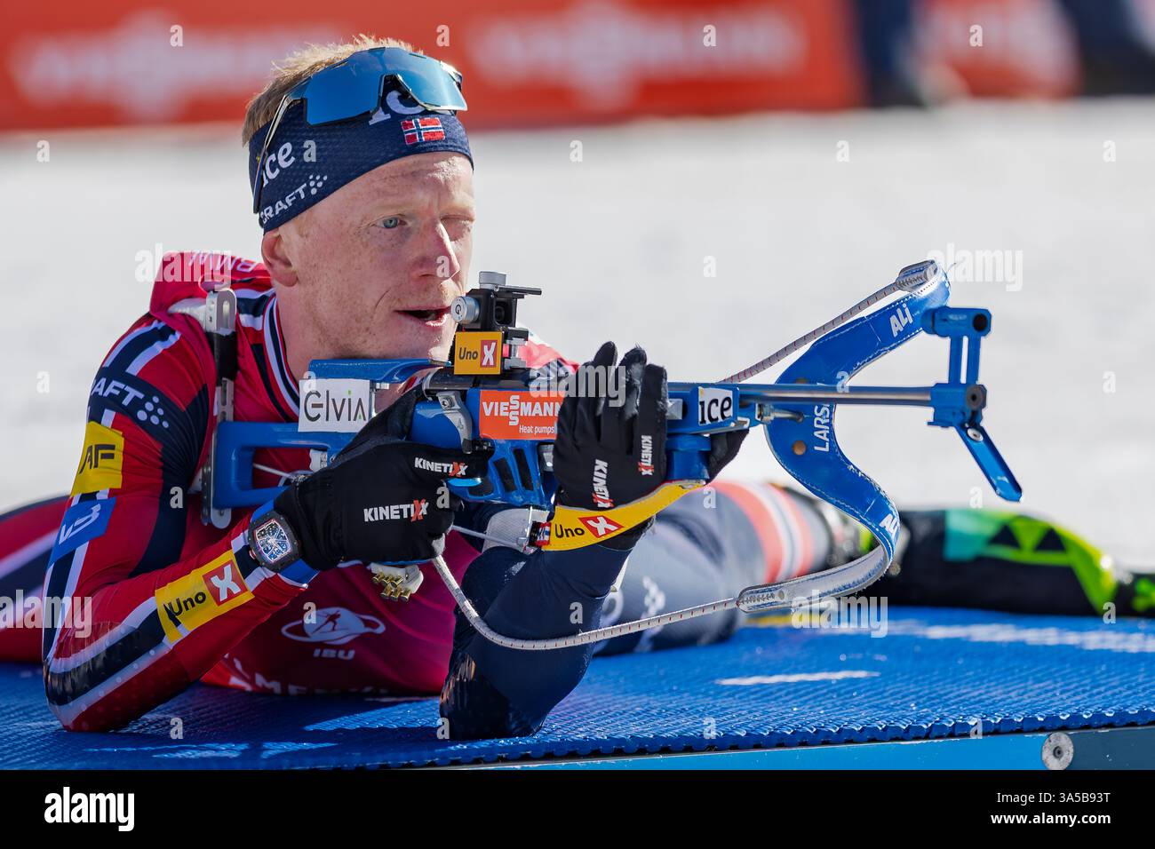 Oslo, Norway 22 March Johannes Thingnes Boe of Norway participates in ...
