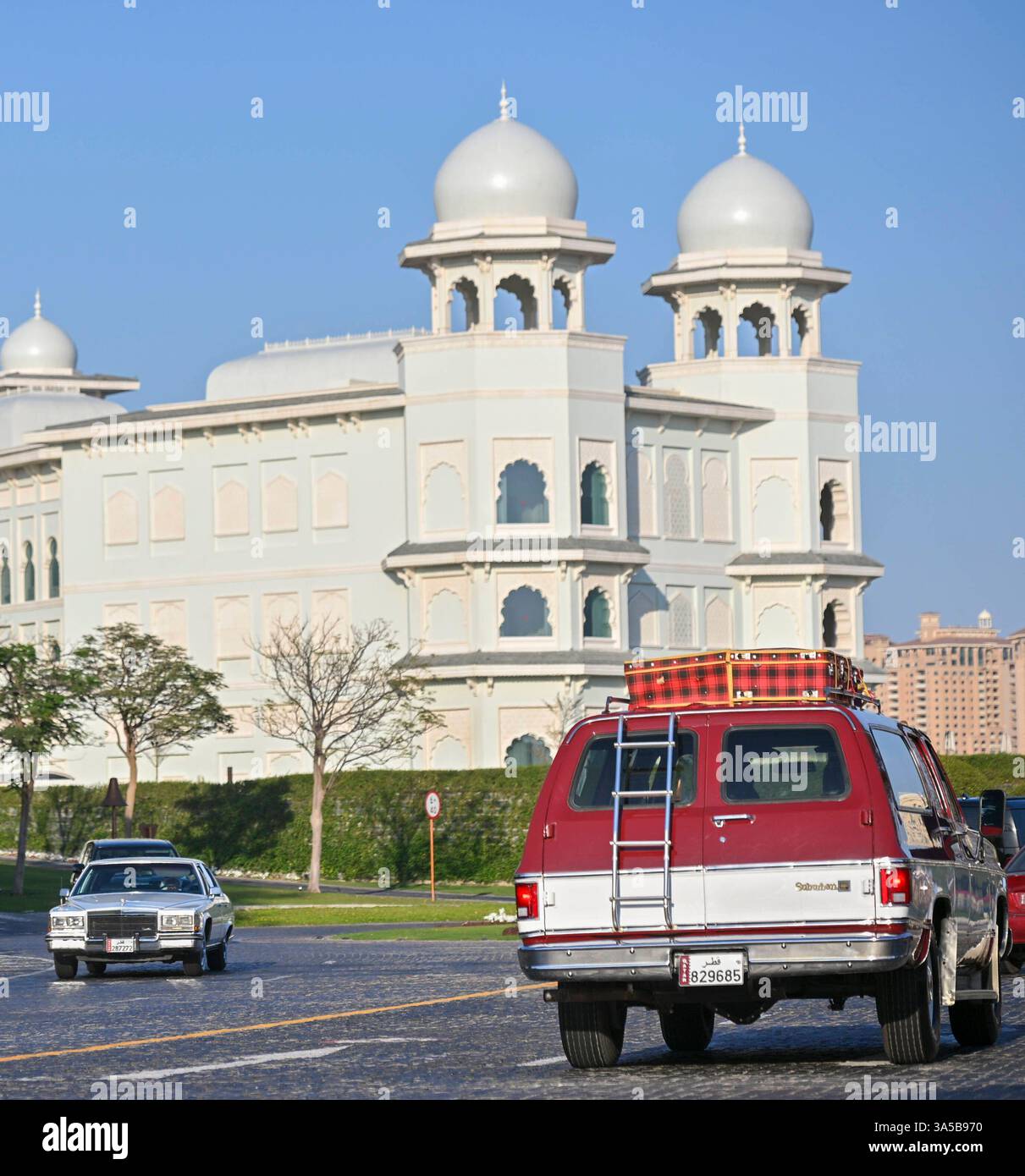 Car Parade Ramadan 2025 In Doha,Qatar A Qatari man is driving a Classic ...