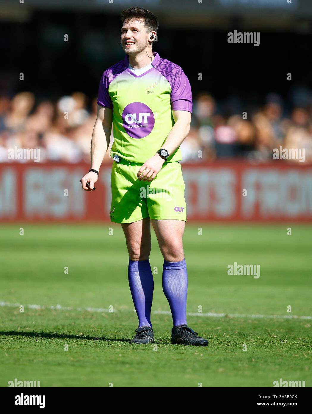 DURBAN, SOUTH AFRICA - MARCH 22: Referee:Sam Grove-White (SRU, 51st ...