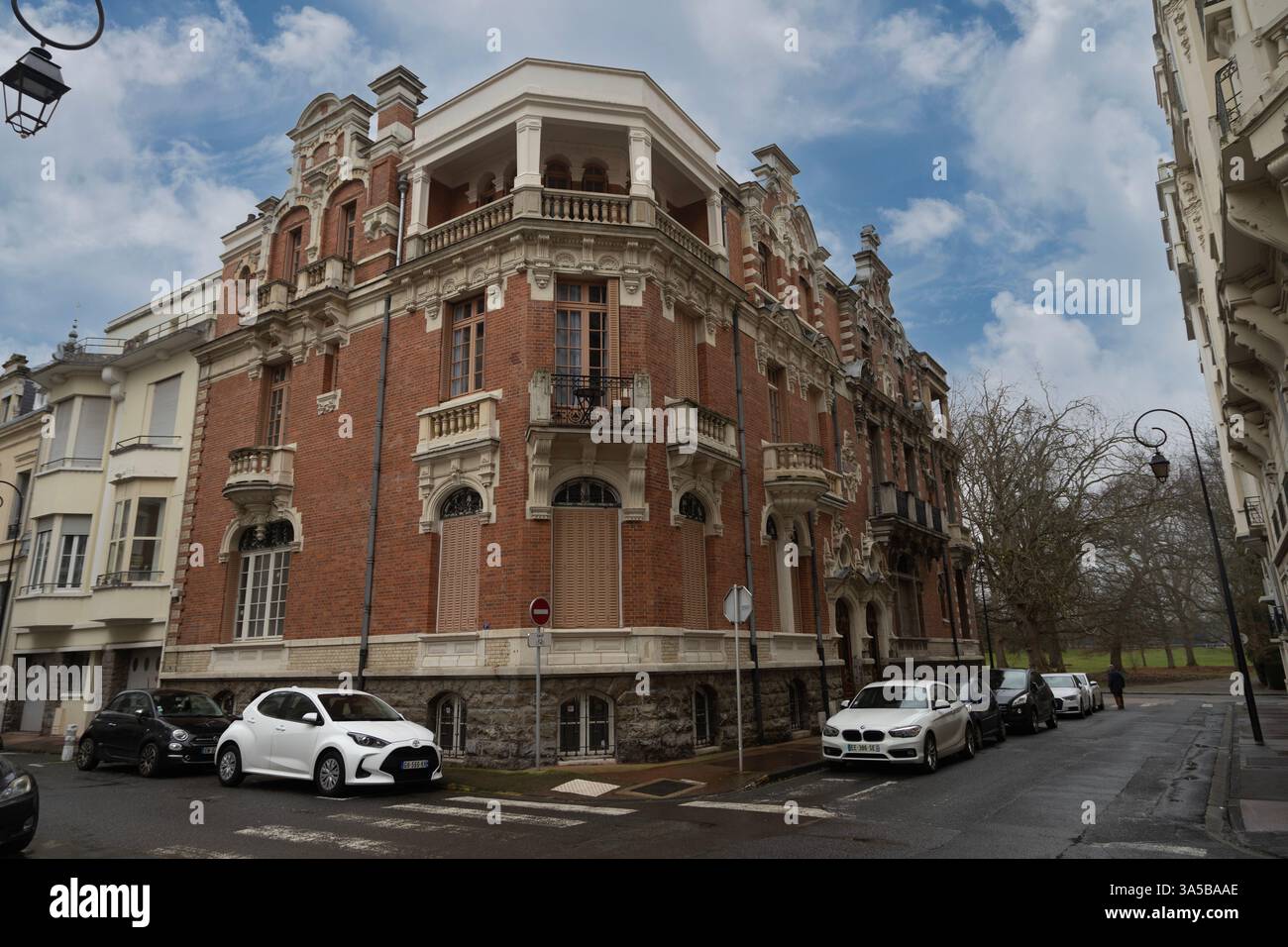 In Vichy, France, the neo-Flemish Renaissance "Castel Flamand" on rue ...