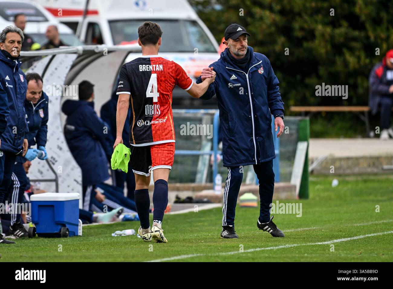 Sassari, Italy. 22nd Mar, 2025. Michael Brentan of Torres, Alfonso ...