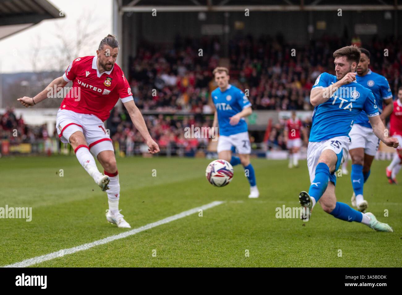 Wrexham's Jay Rodriguez during the Sky Bet League 1 match Wrexham vs ...