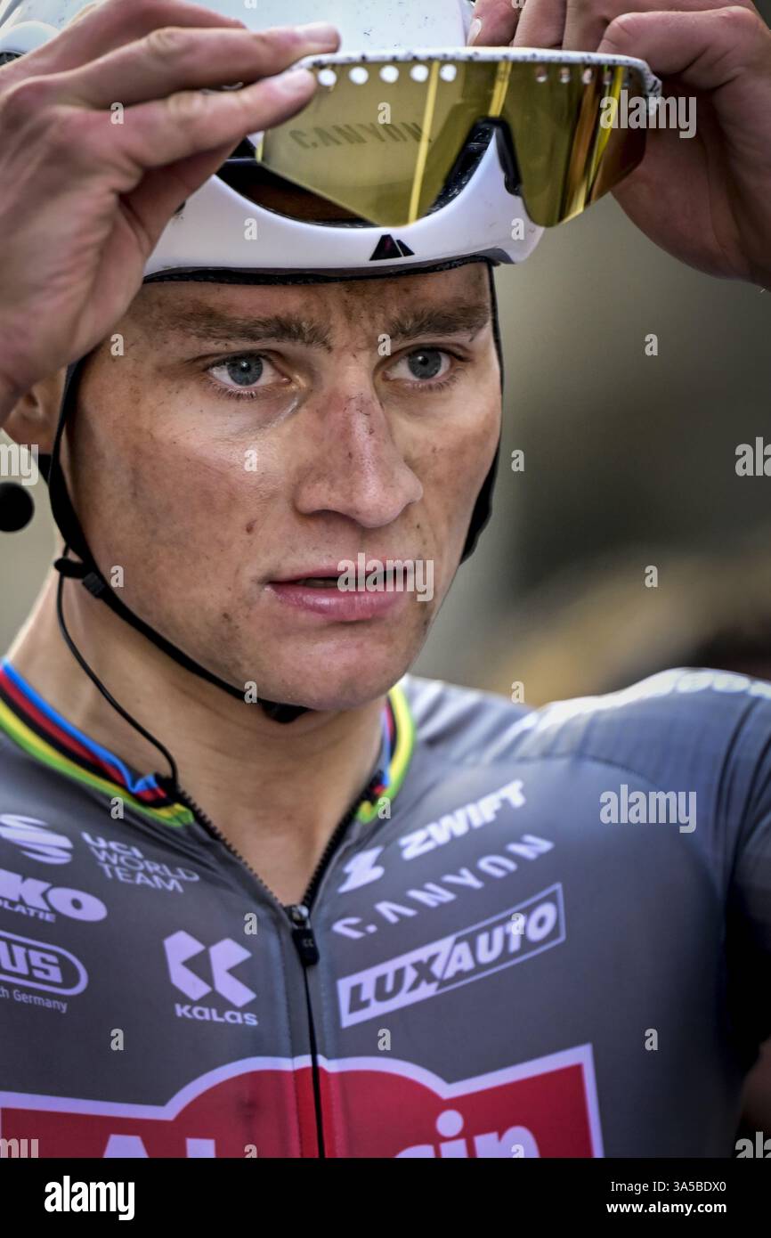 Sanremo, Italy. 22nd Mar, 2025. Dutch Mathieu van der Poel of Alpecin ...