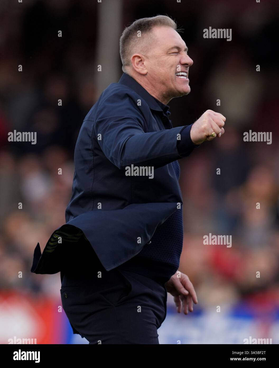 Crawley Town manager Scott Lindsey following the Sky Bet League One ...