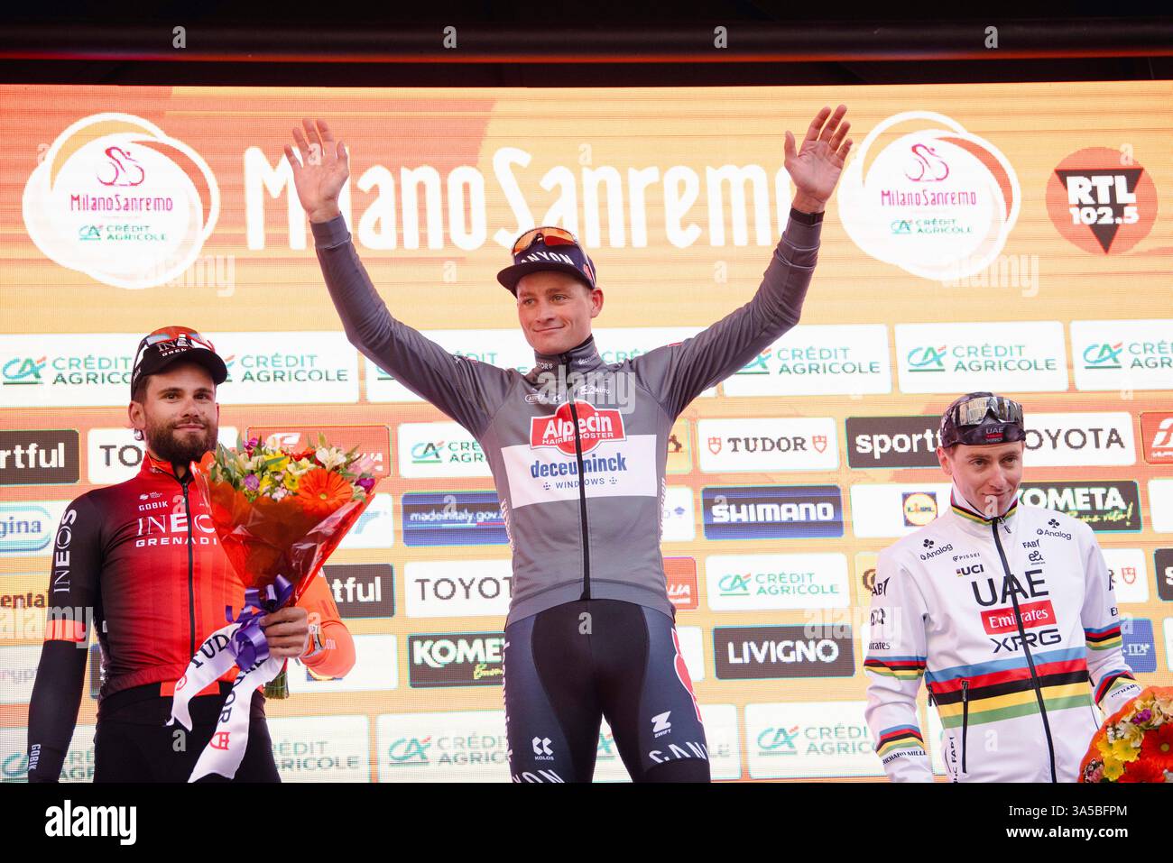 Sanremo, Imperia, Italy. 22nd Mar, 2025. Dutch rider Mathieu Van Der ...