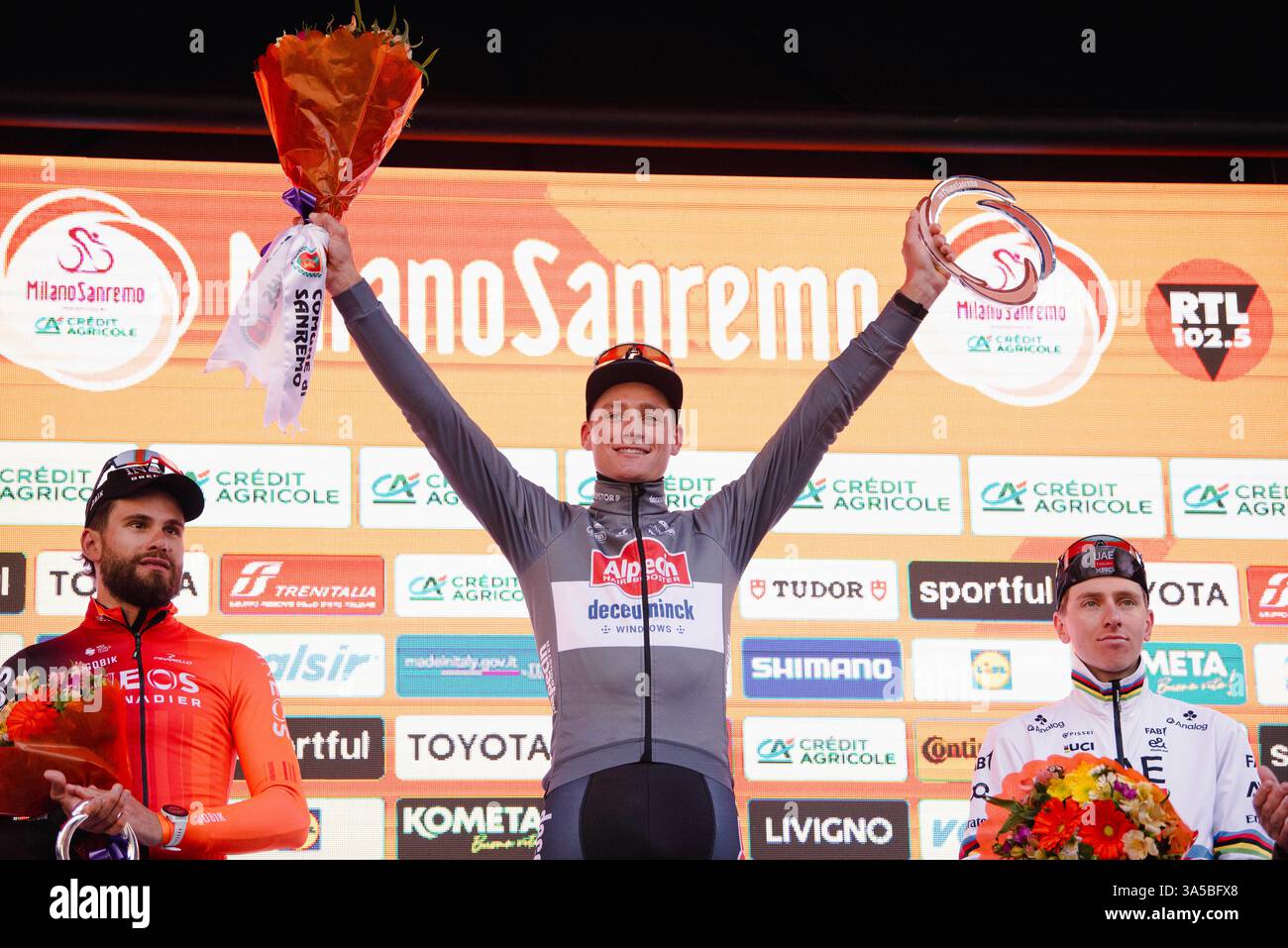 Sanremo, Imperia, Italy. 22nd Mar, 2025. Dutch rider Mathieu Van Der ...
