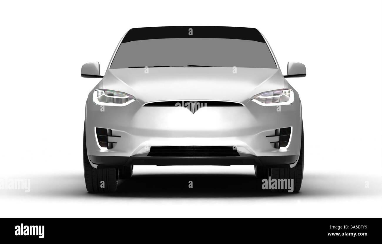 Izmir, Turkey - Mar 19 2025: White background, front view of white ...