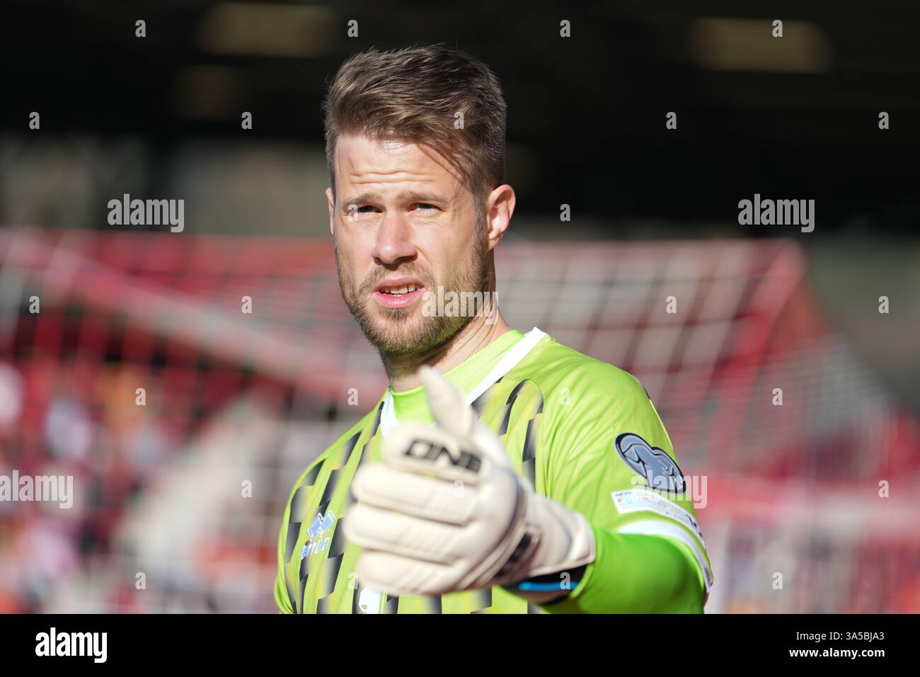 Benjamin Büchel (1 LIE). European Qualifiers football match between ...