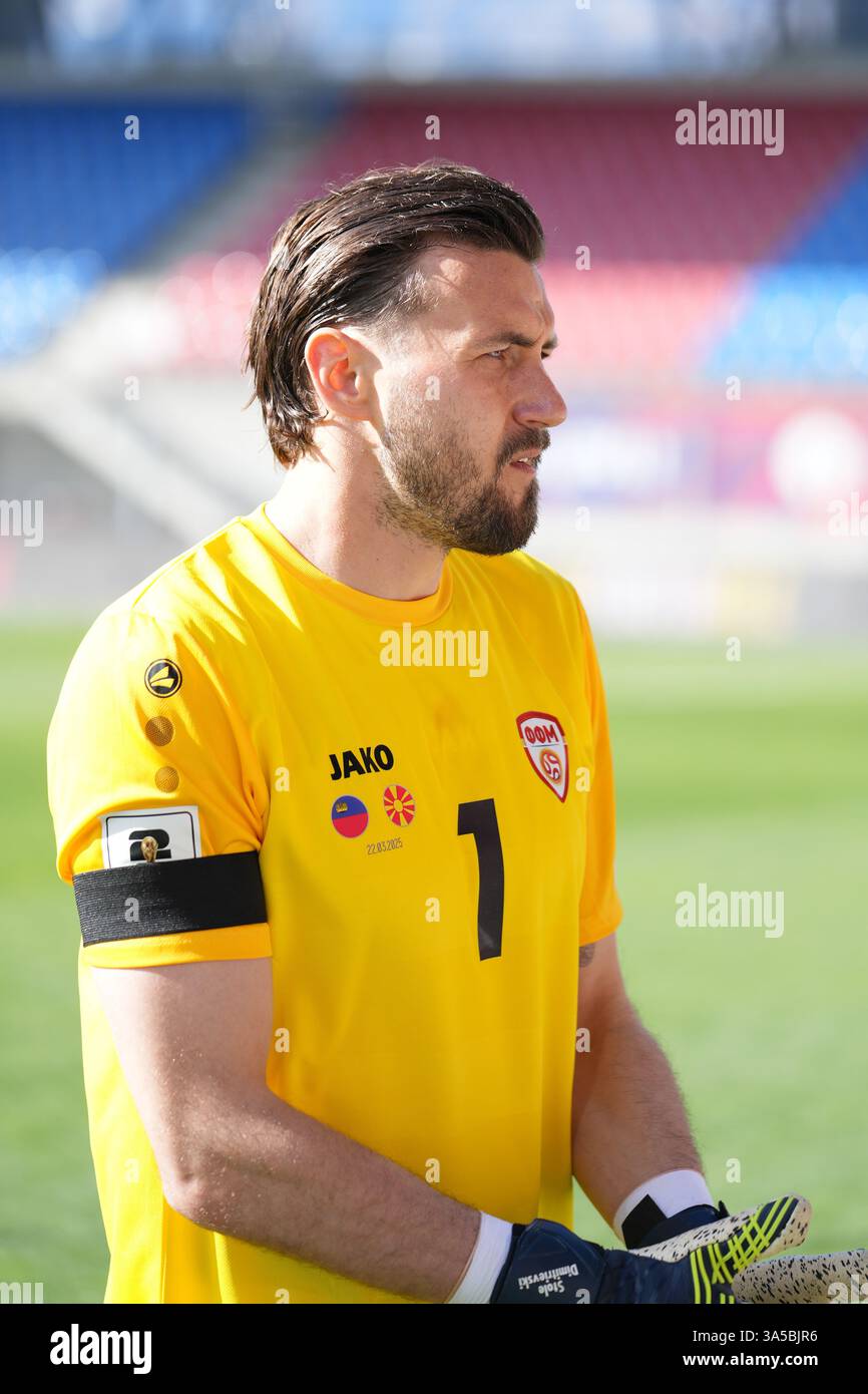 Stole Dimitrievski (1 MKD). European Qualifiers football match between ...