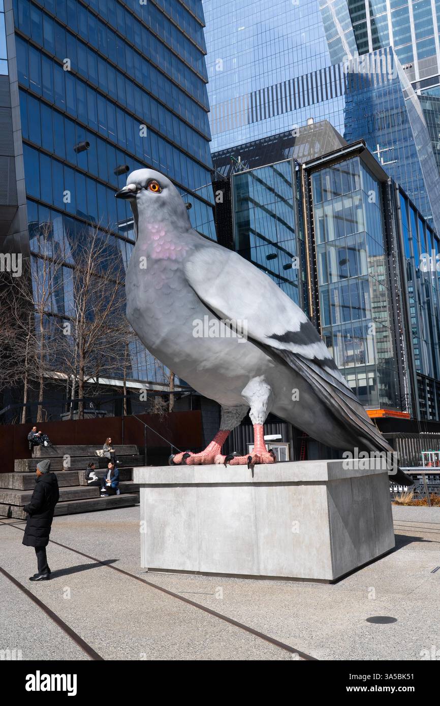 The High Line pigeon is the work of Colombian artist Iván Argote ...