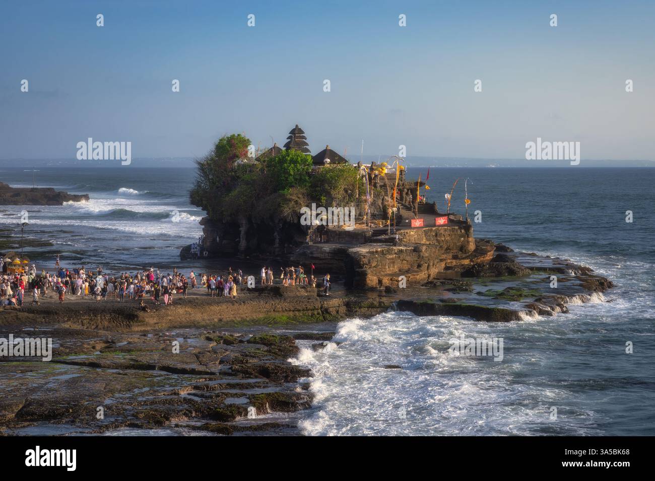 Bali, Indonesia, 10 Oct 2024 Witness the stunning sunset at Tanah Lot ...