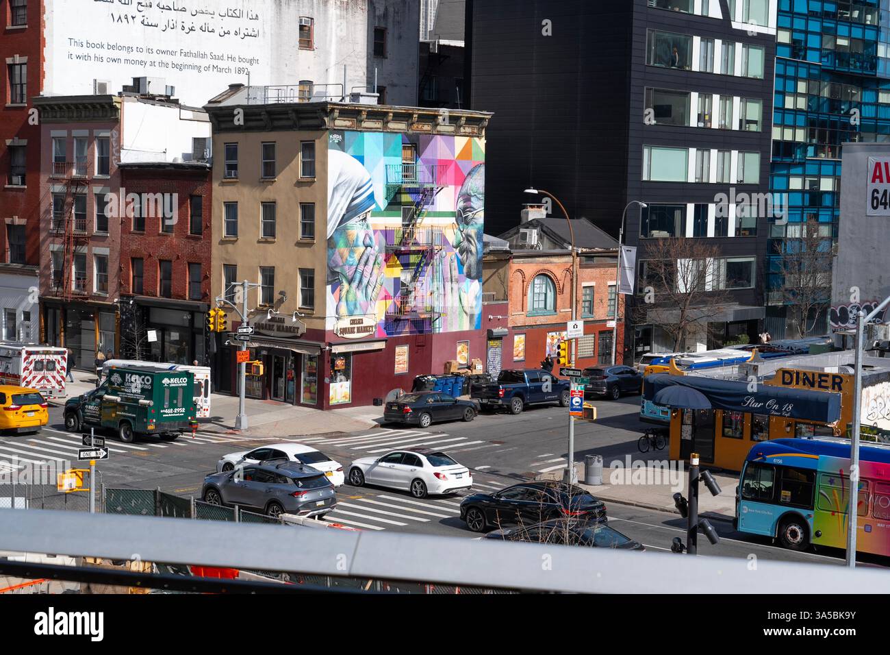 10th Ave. and 18th St. view of the Chelsea Square Market with Mother ...