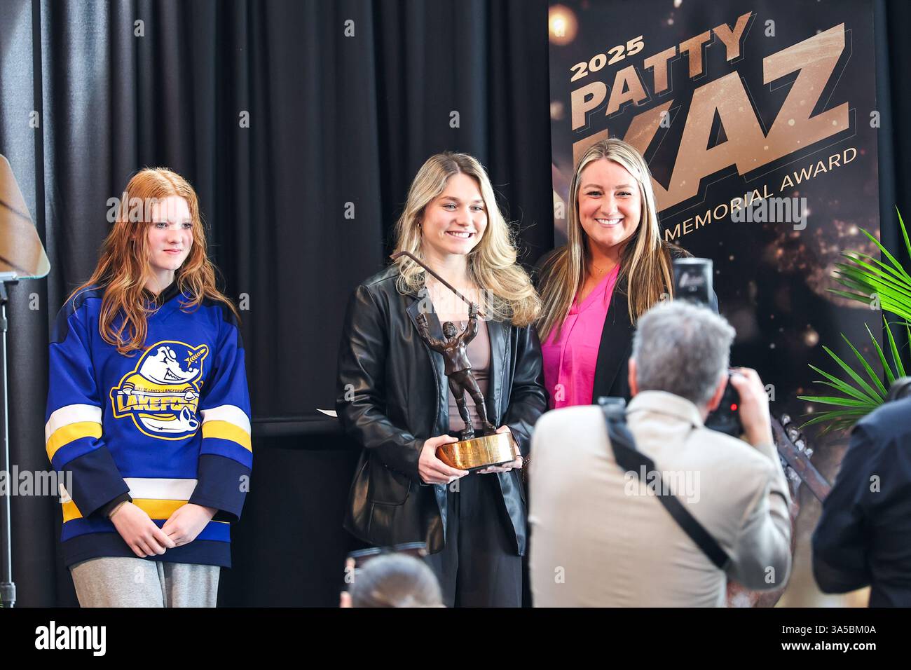 Minneapolis, Minnesota, USA. 22nd Mar, 2025. Casey O'Brien holds the ...