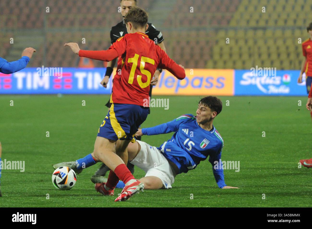 Catanzaro, Italy. 22nd Mar, 2025. during UEFA U19 European Championship ...