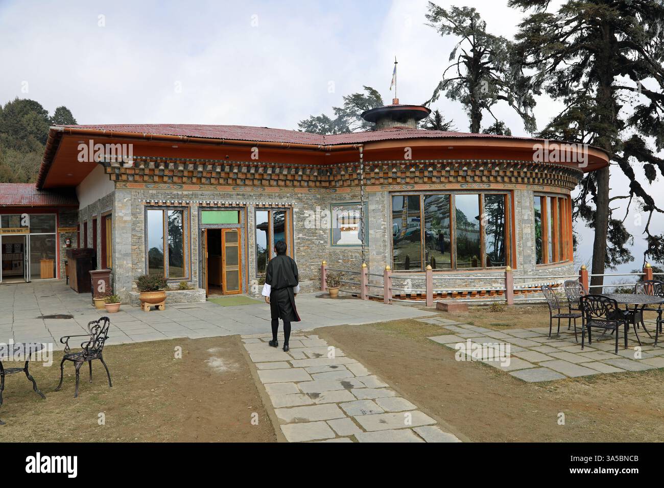 Druk Wangyel Cafe at Dochu La in Bhutan Stock Photo - Alamy