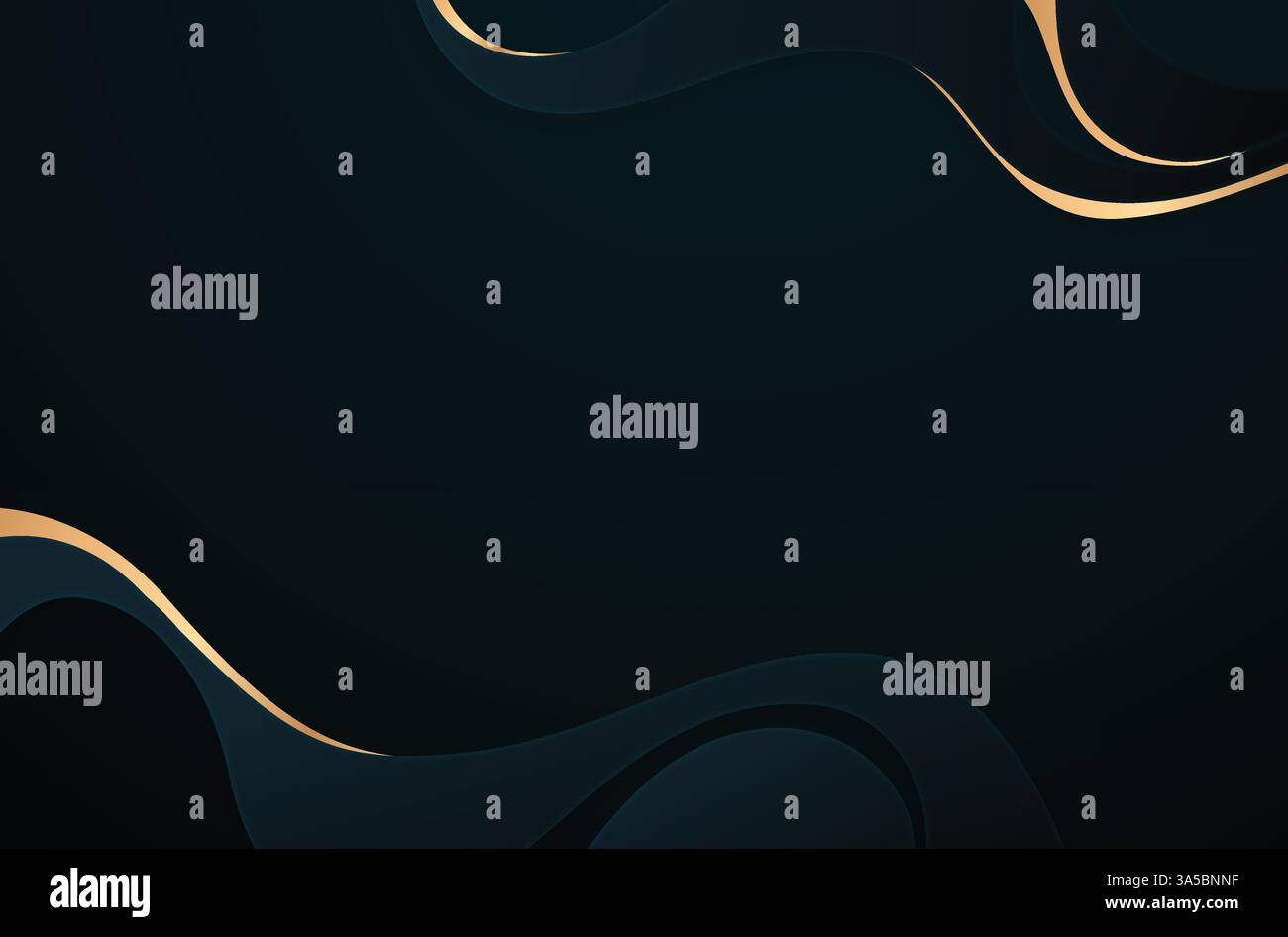 Modern abstract vector background with blue swirls, gold lines, and ...