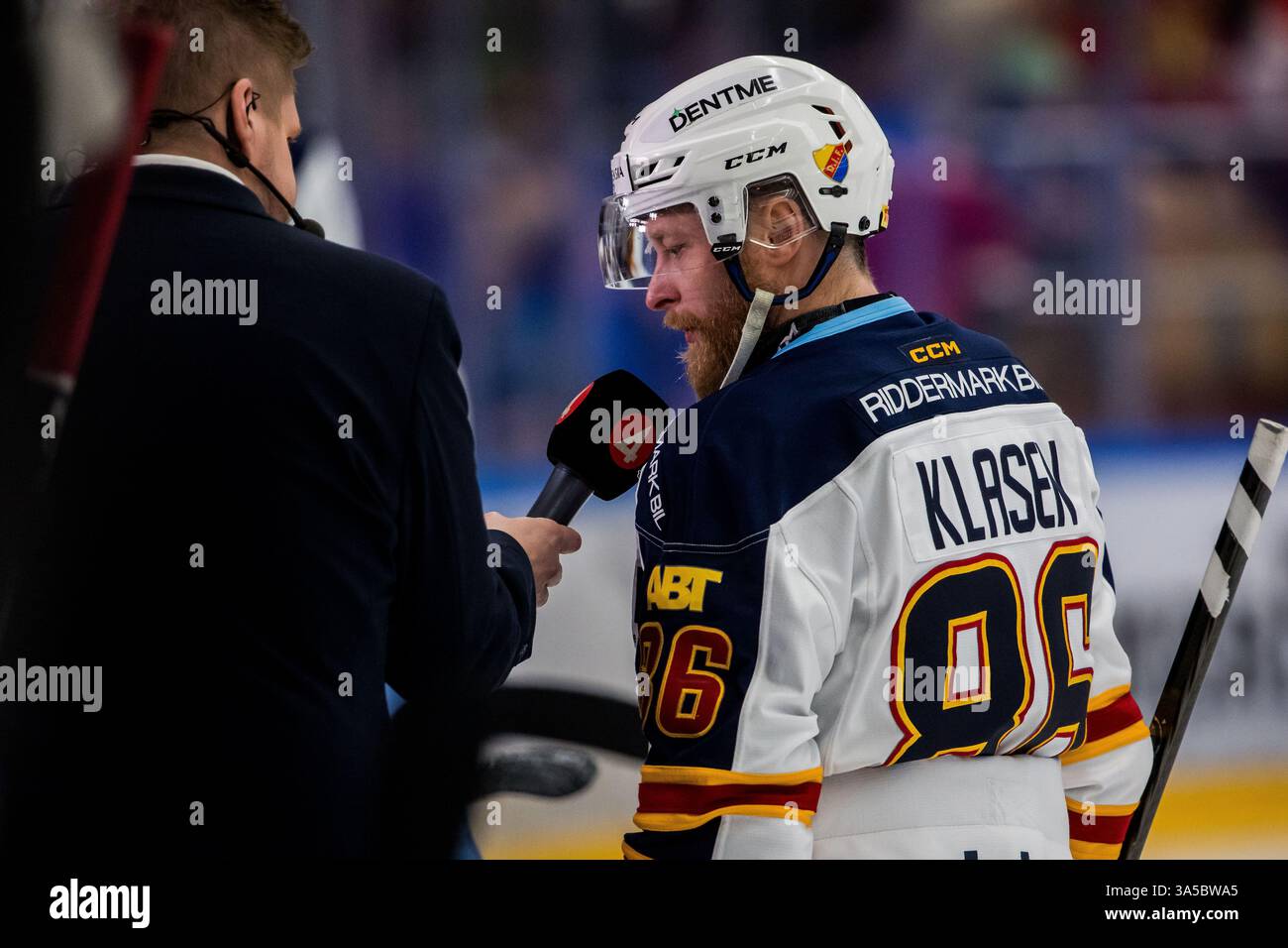 Mora, Sverige. 22nd Mar, 2025. 250322 Djurgårdens Linus Klasen under ...