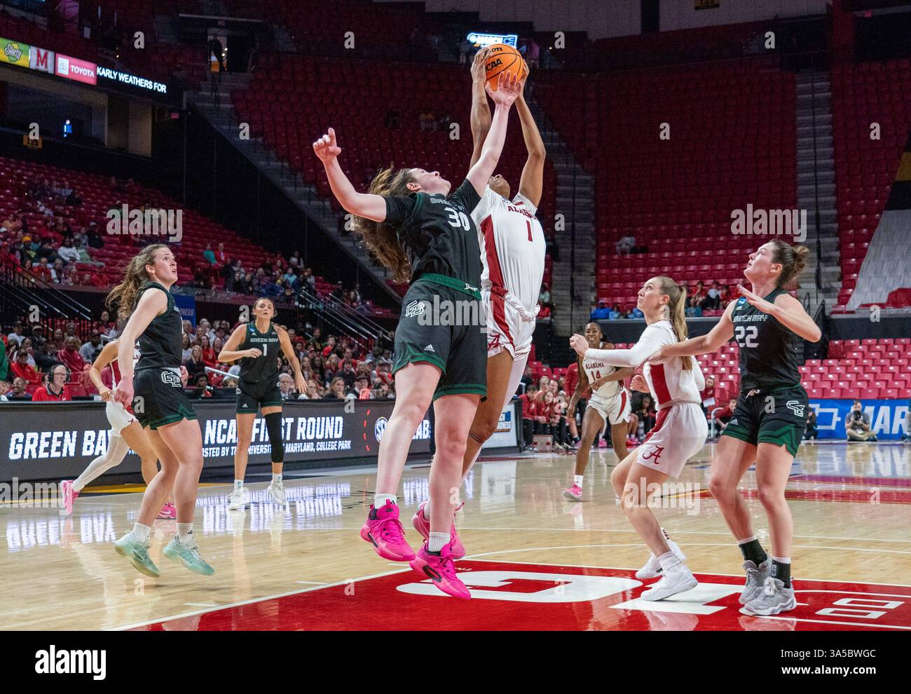 COLLEGE PARK, MD- MARCH 22: Alabama Crimson Tide forward Christabel ...