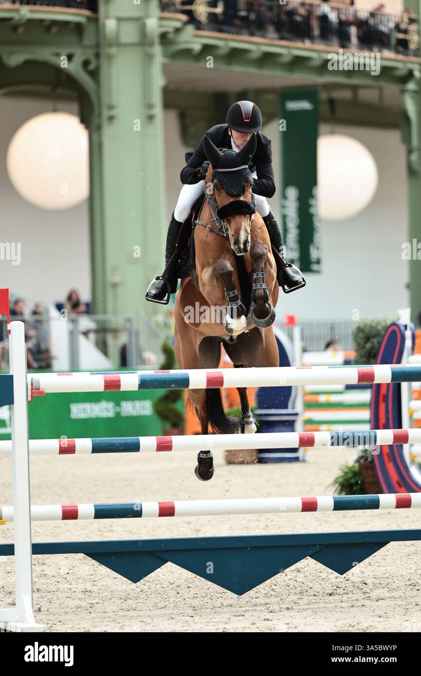 Andreas SCHOU of Denmark with Billy matador during the Prix GL events at the Saut Hermès on ...