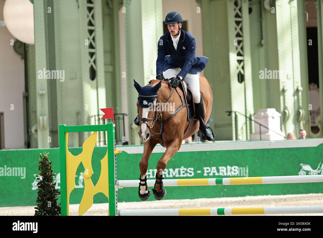 Daniel DEUSSER of Germany with Bingo ste hermelle during the Prix GL ...