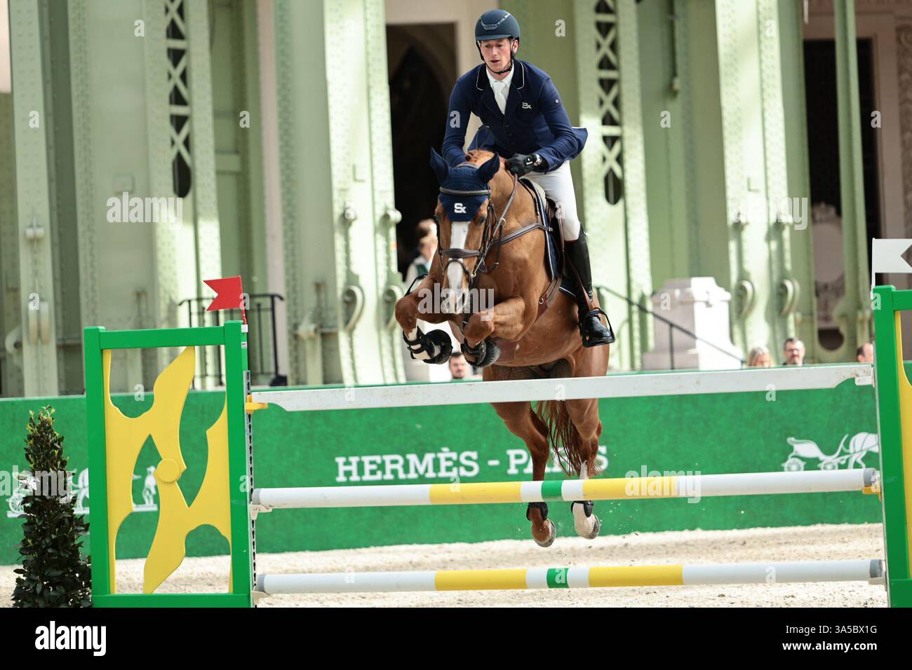 Daniel DEUSSER of Germany with Bingo ste hermelle during the Prix GL ...