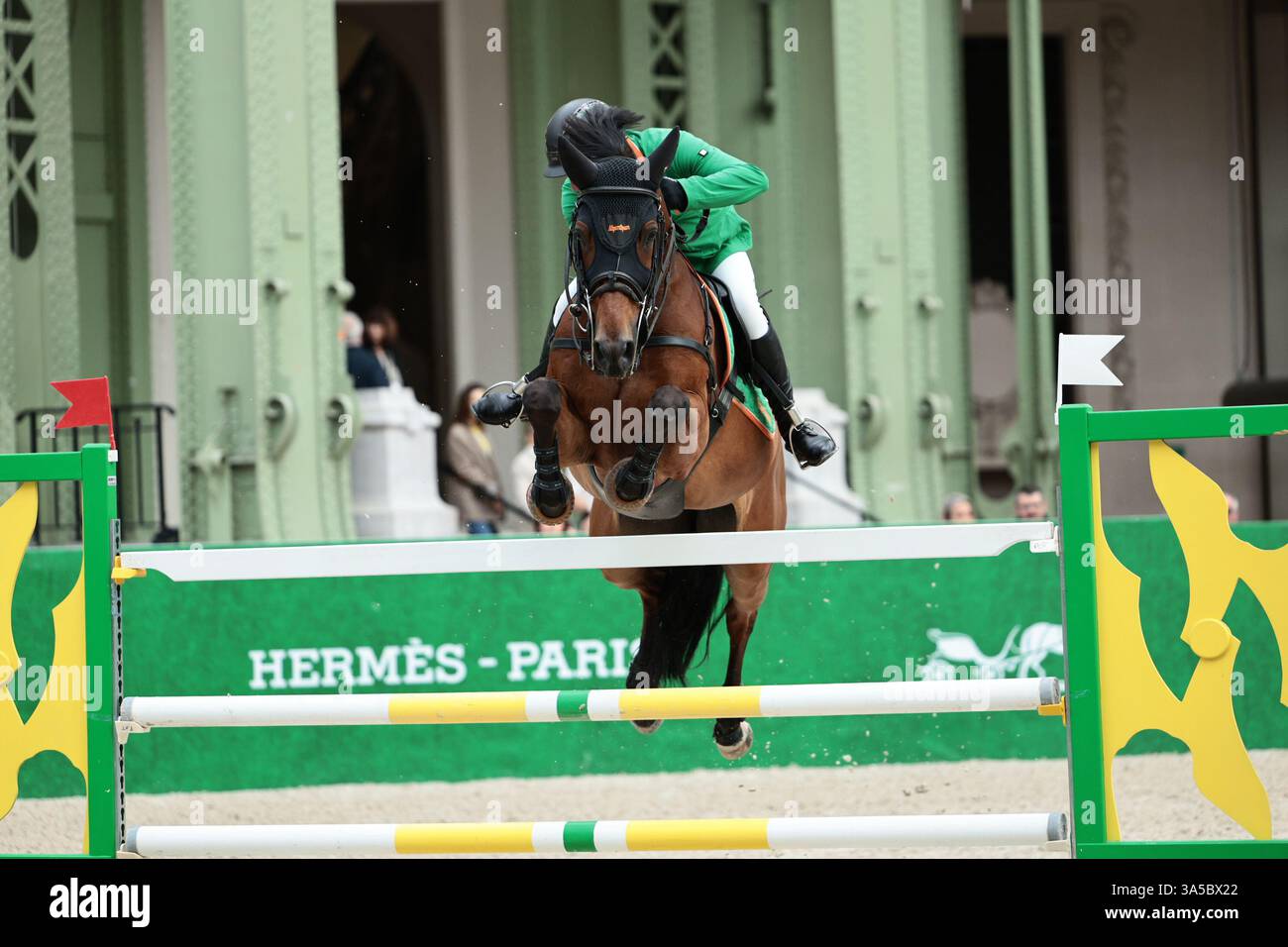 Gerfried PUCK of Austria with Equitron ornaat v during the Prix GL ...