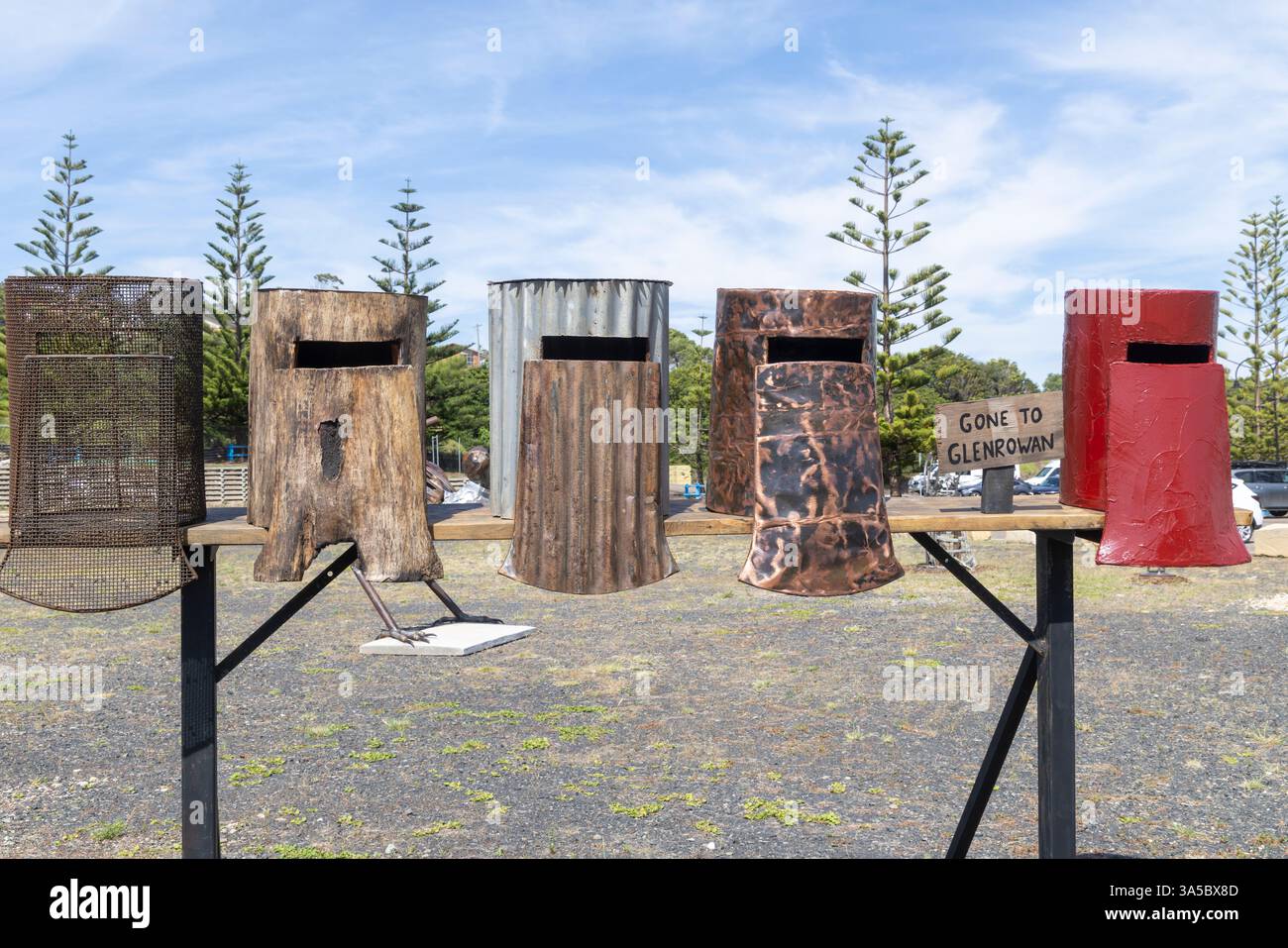 Ned kelly helmets hi-res stock photography and images - Alamy