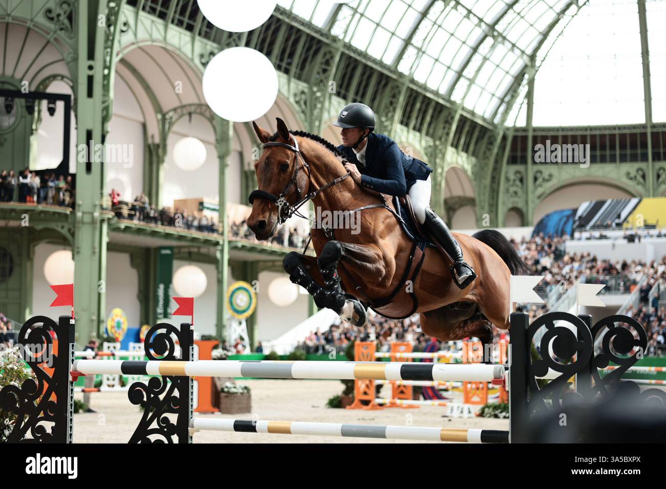 Gregory WATHELET of Belgium with Bond jamesbond de hay during the Saut ...
