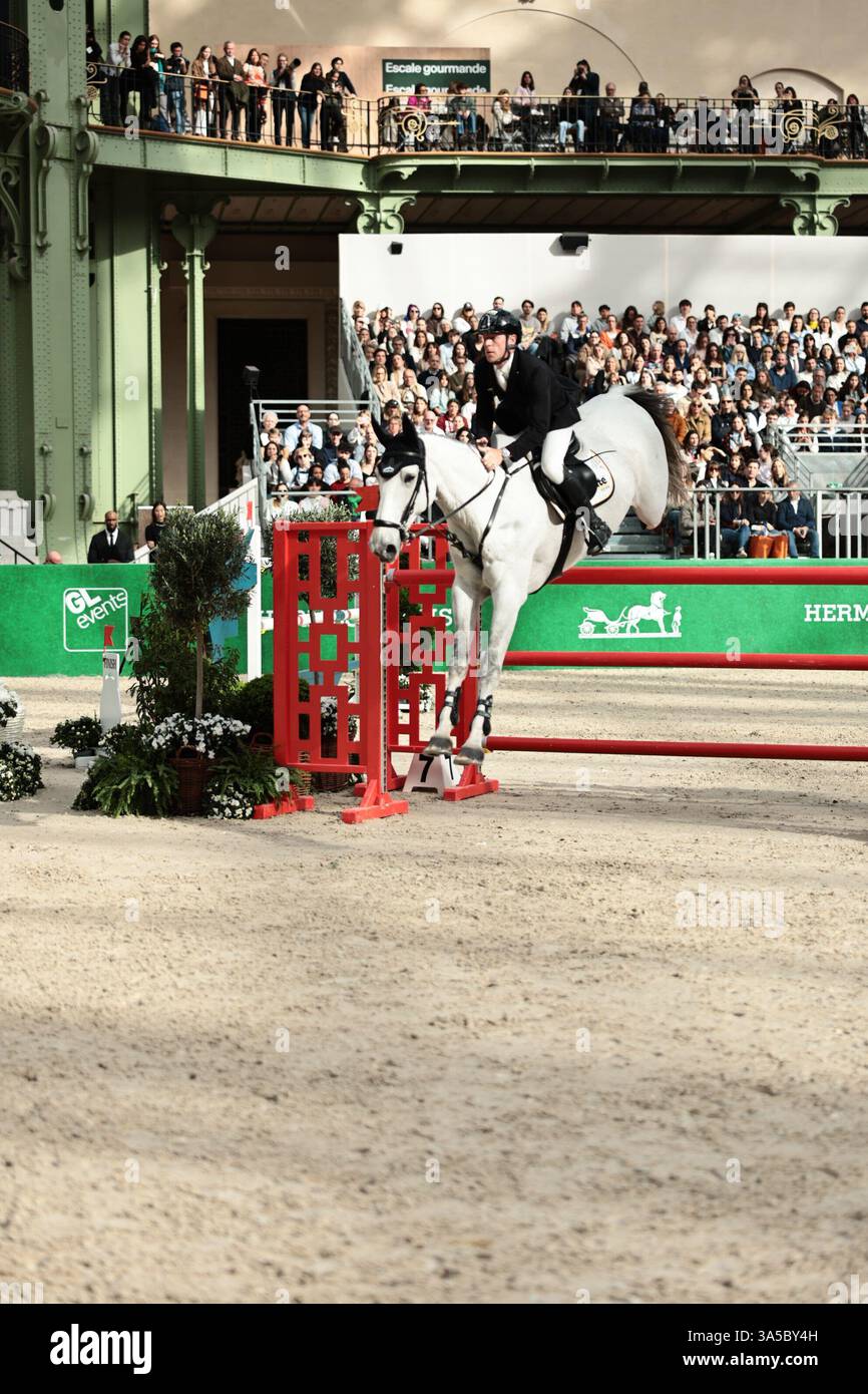 Marcus EHNING of Germany with Dps revere during the Saut Hermès at the ...