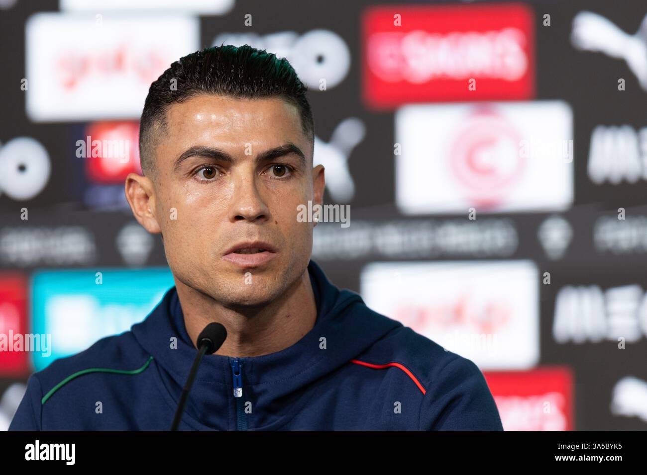 March 22, 2025. Lisbon, Portugal. Portugal's and Al-Nassr forward ...